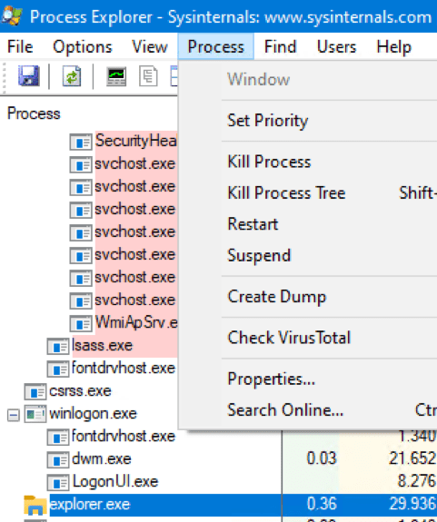 How To Use The Process Explorer From Sysinternals Tools