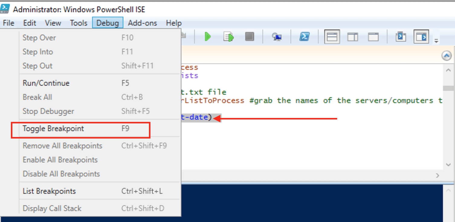 How To Debug A Powershell Script