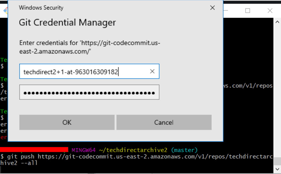 How To Setup Https Users Using Git Credentials And Pushing Code To Aws