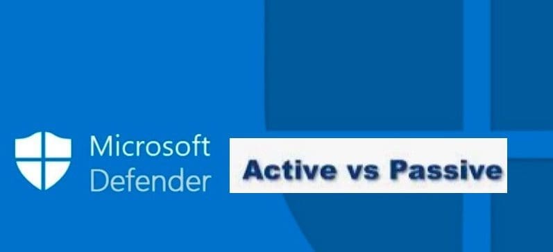 Set Microsoft Defender Antivirus to Passive or Active Mode