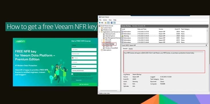 How to apply and install Veeam NFR License - TechDirectArchive