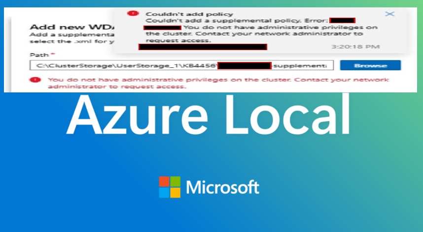How to Resolve New WDAC Policy Issues in Azure Stack - TechDirectArchive